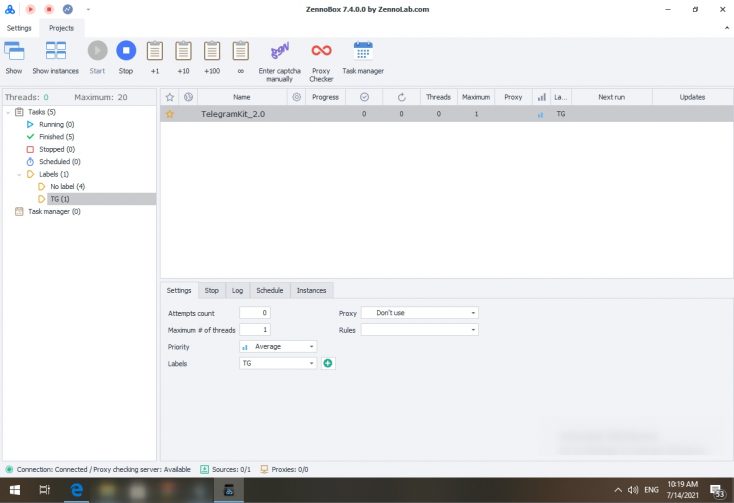 Zennobox Project Management Telegram Marketing Software